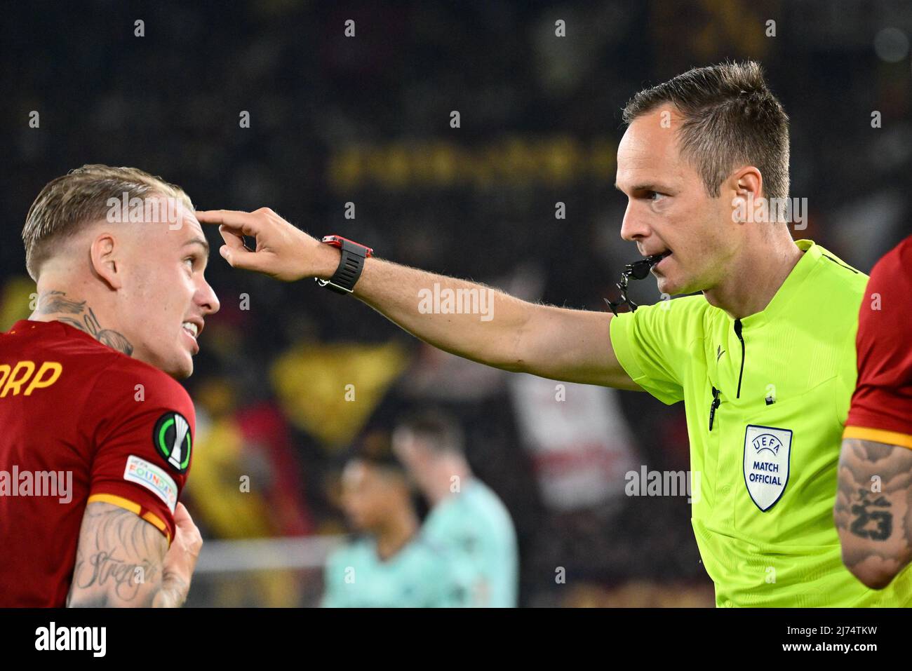 Srdjan Jovanovic referee during the UEFA Europa Conference League ...