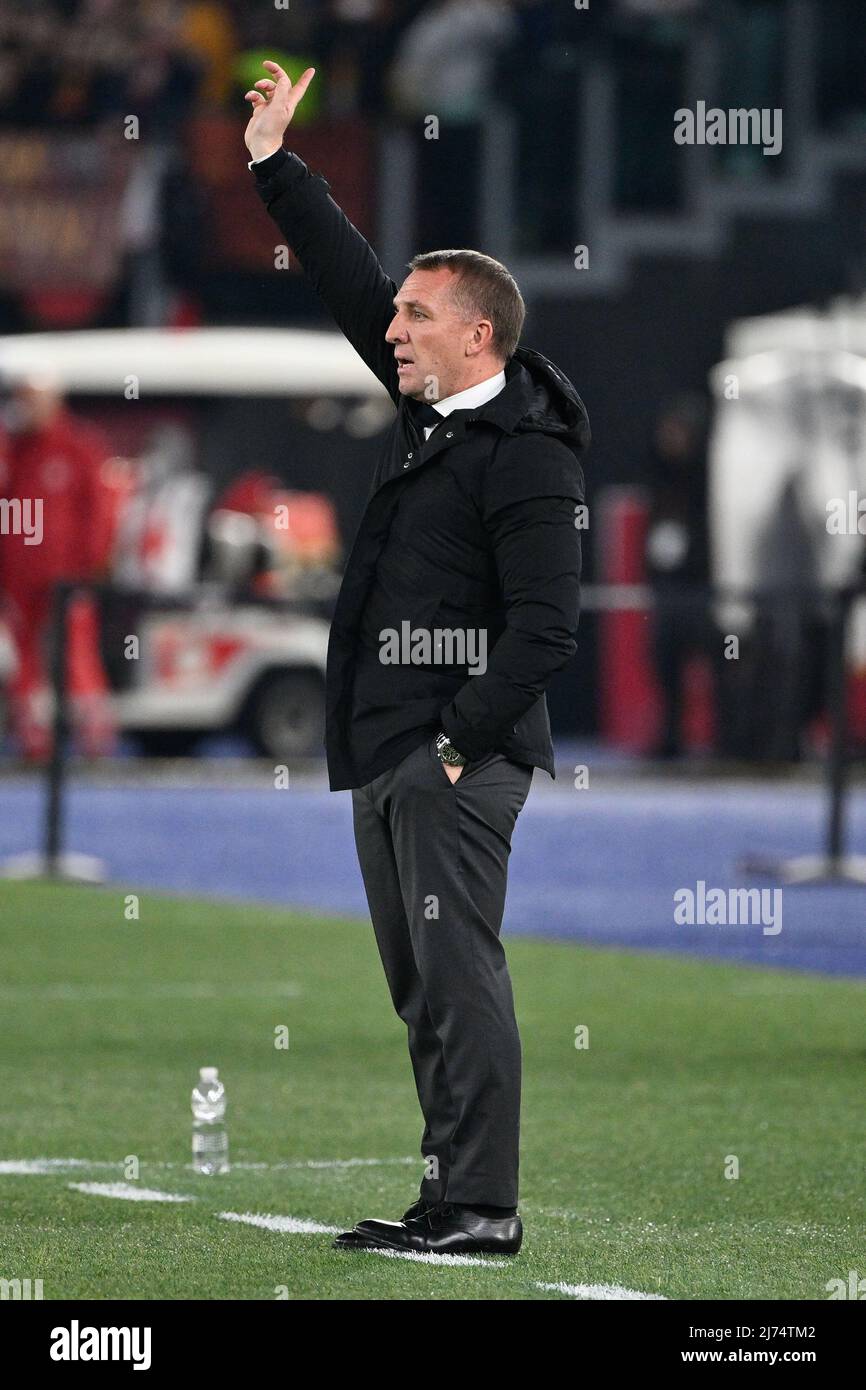 Brendan Rodgers coach (Leicester City) during the UEFA Europa ...