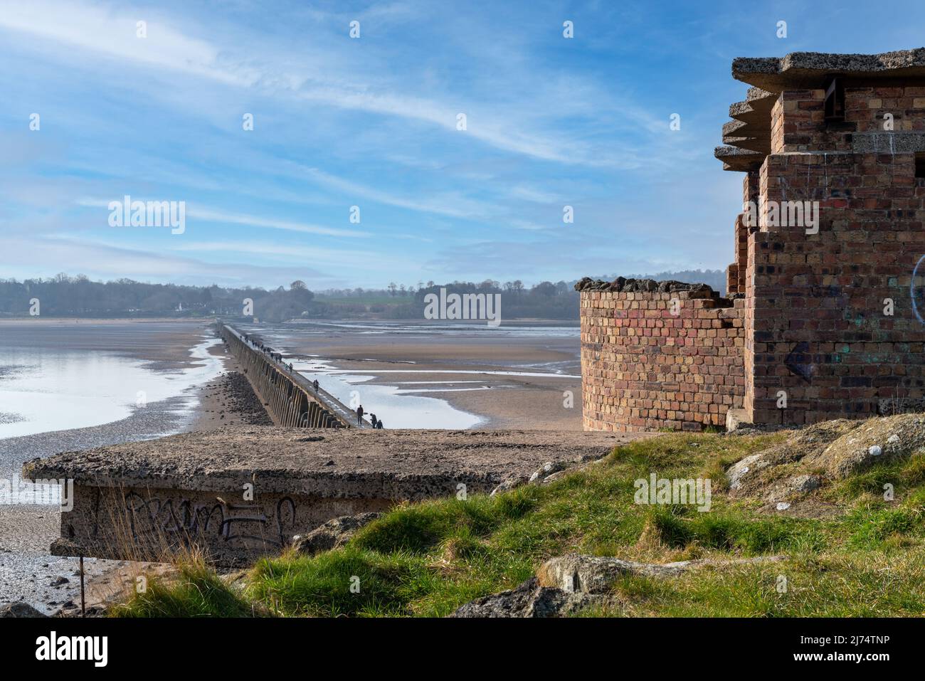 Edinburgh beach from Cramond Island Stock Photo - Alamy