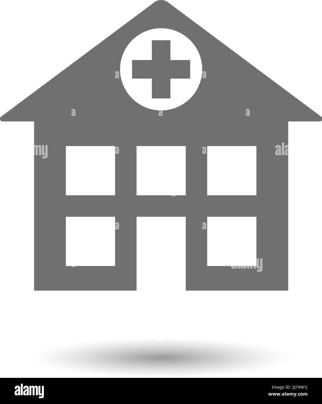 Hospital vector icon Stock Vector Image & Art - Alamy