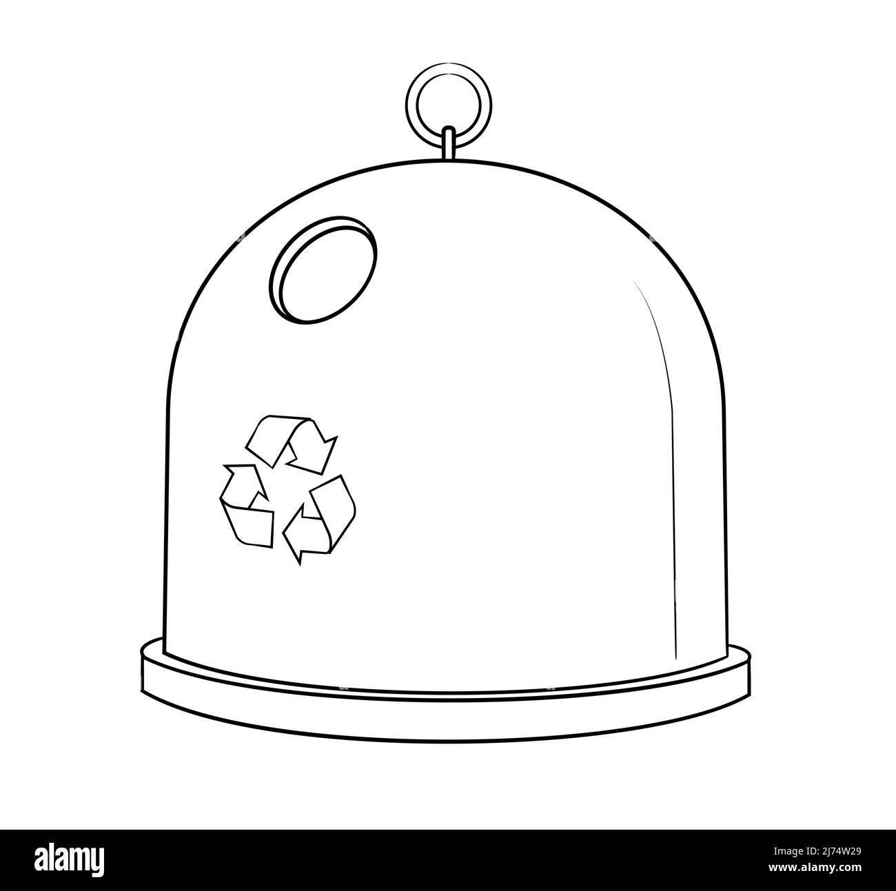 Classic recycle bin vector stock illustration Stock Vector Image & Art ...