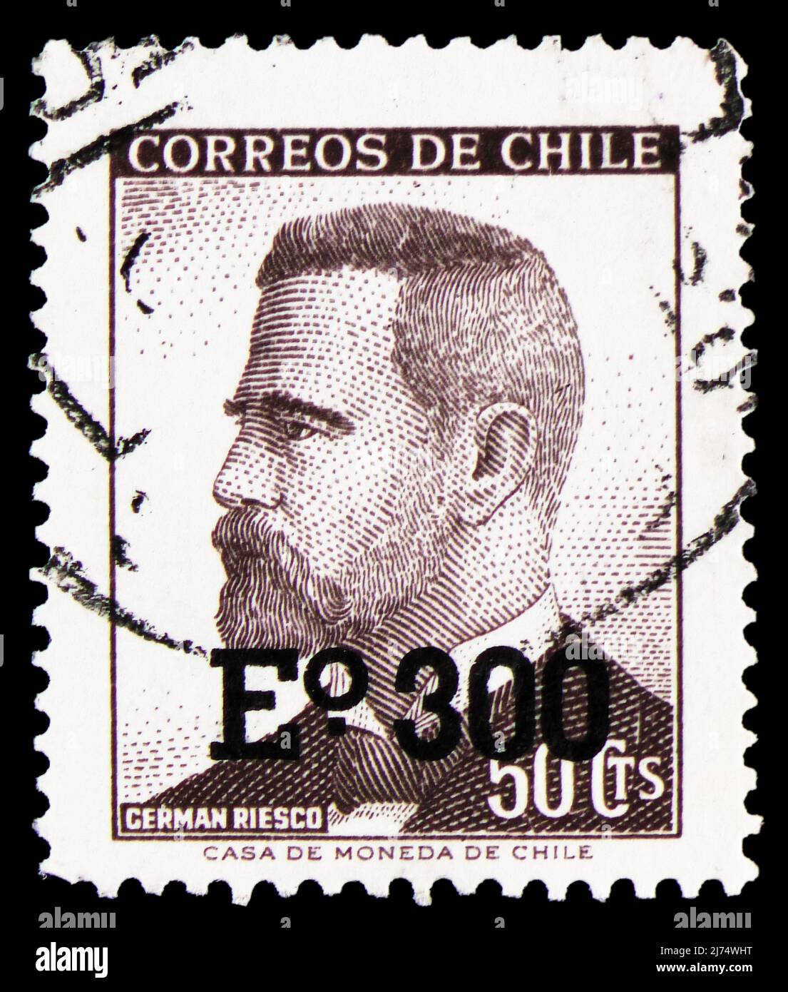 MOSCOW, RUSSIA - MARCH 27, 2022: Postage stamp printed in Chile shows ...