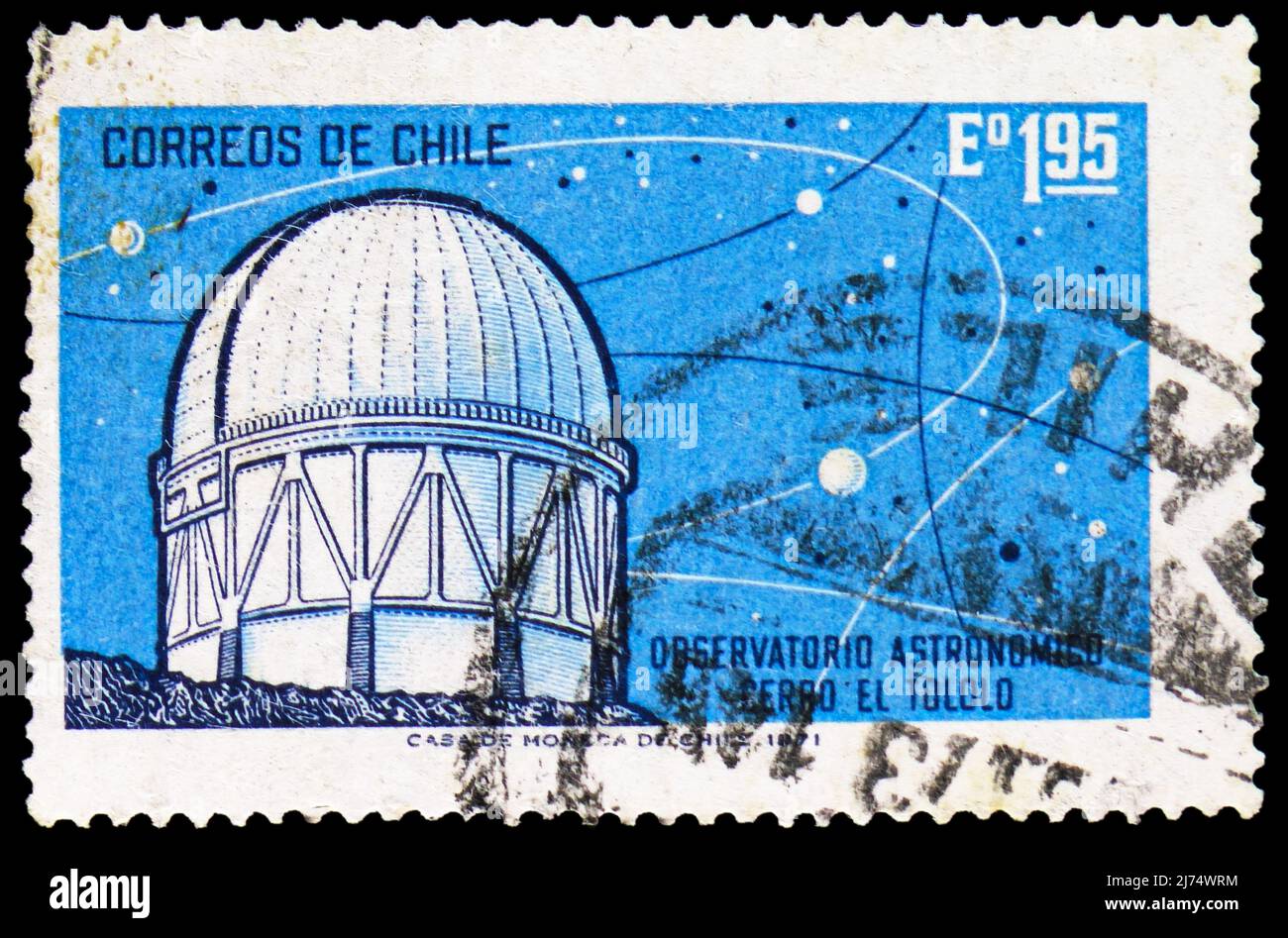 MOSCOW, RUSSIA - MARCH 27, 2022: Postage stamp printed in Chile shows ...