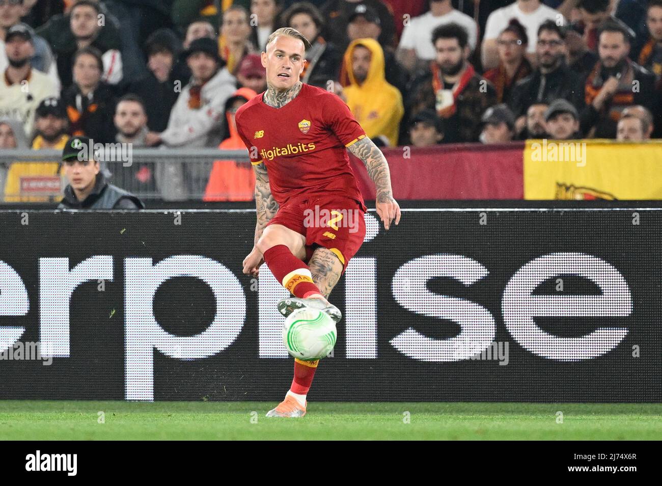 Rick Karsdorp (AS Roma) during the UEFA Europa Conference League ...