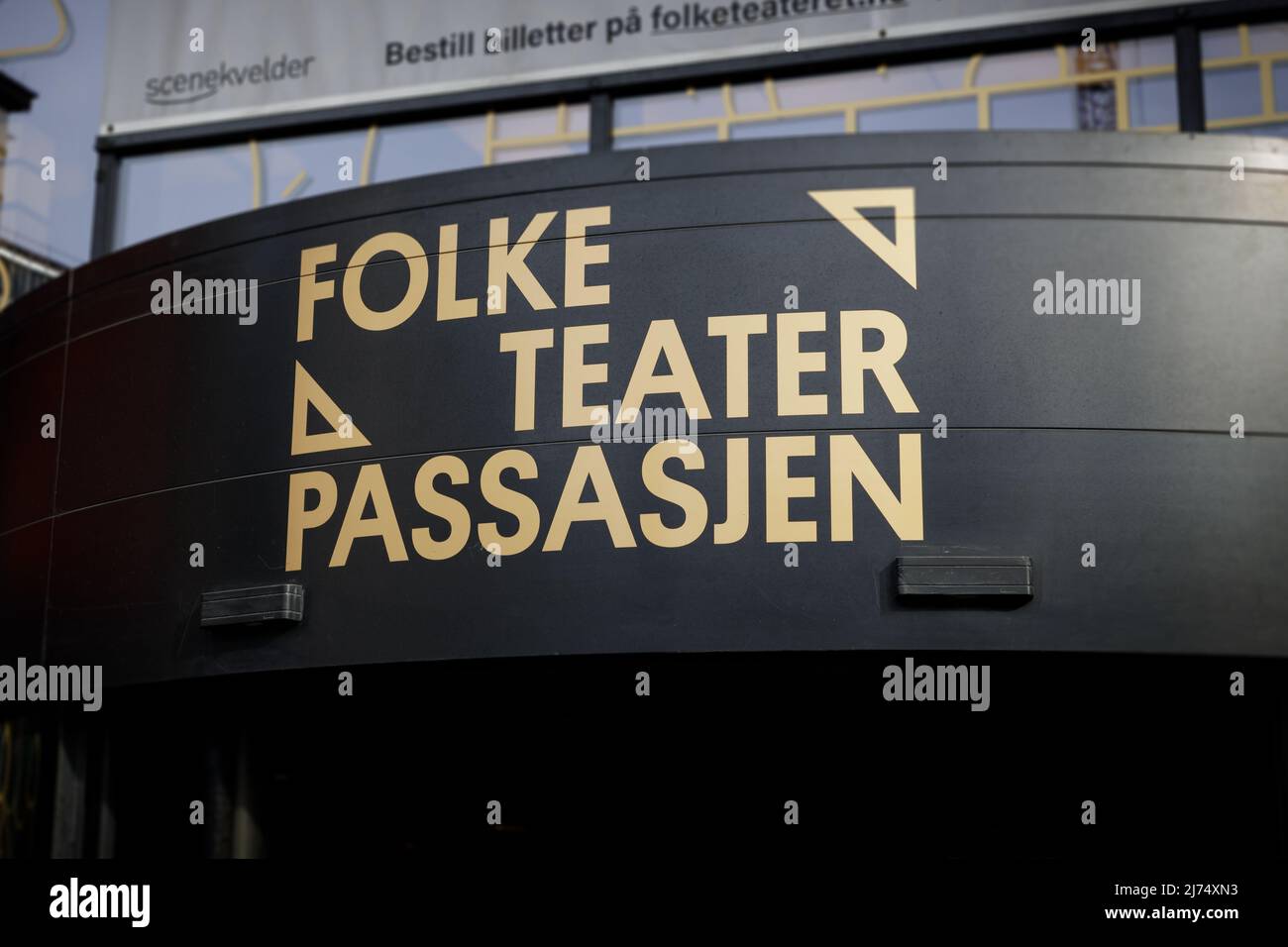 Oslo, Norway. April 29, 2022: Folketeateret is a private music and ...