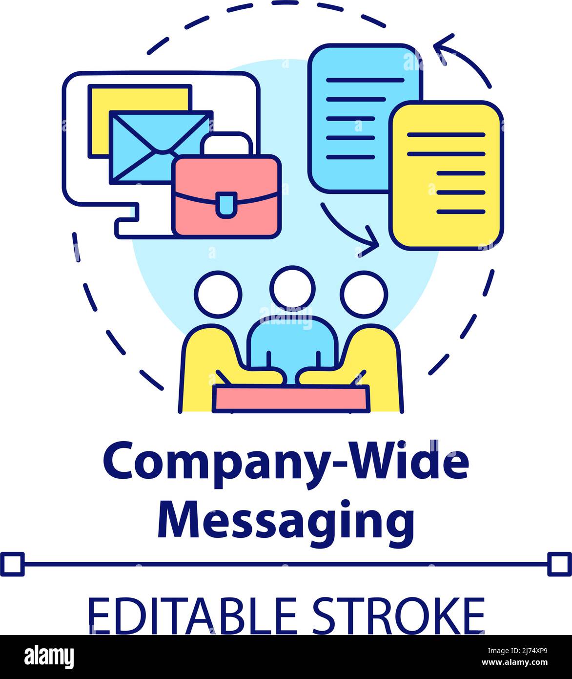 Company wide messaging concept icon Stock Vector Image & Art - Alamy