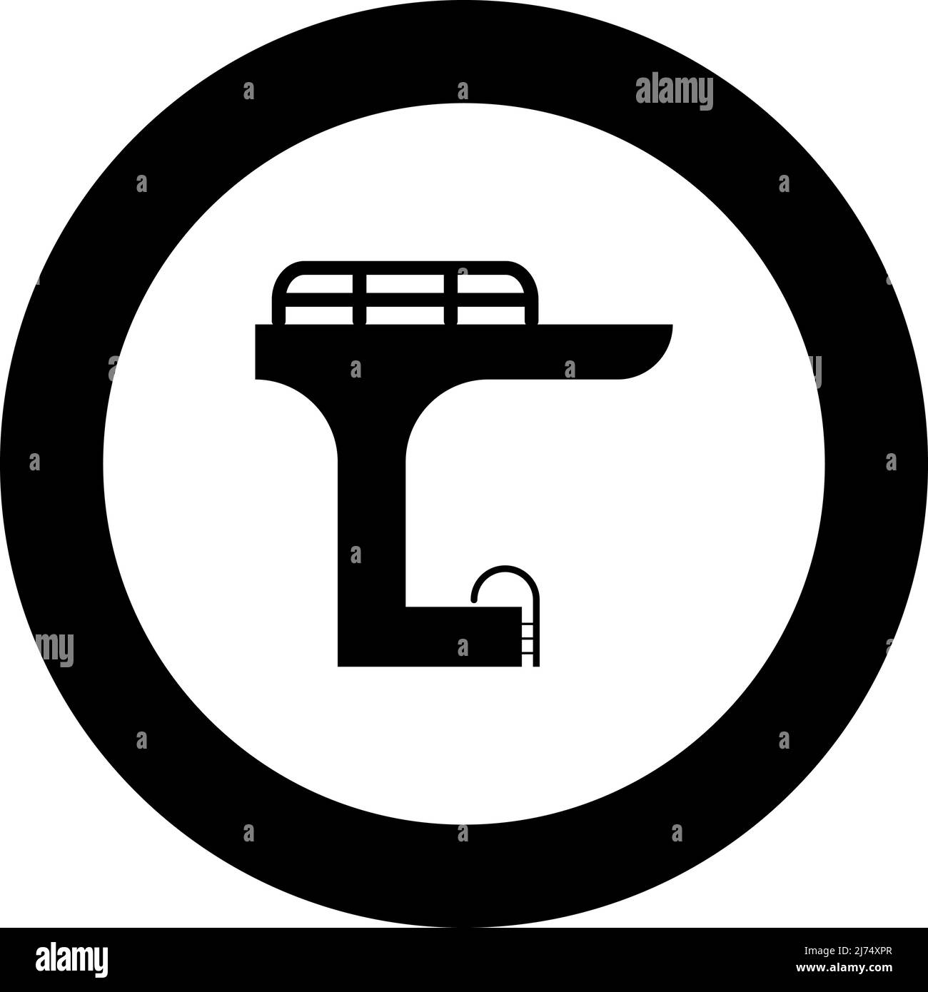 Diving board Black and White Stock Photos & Images - Alamy