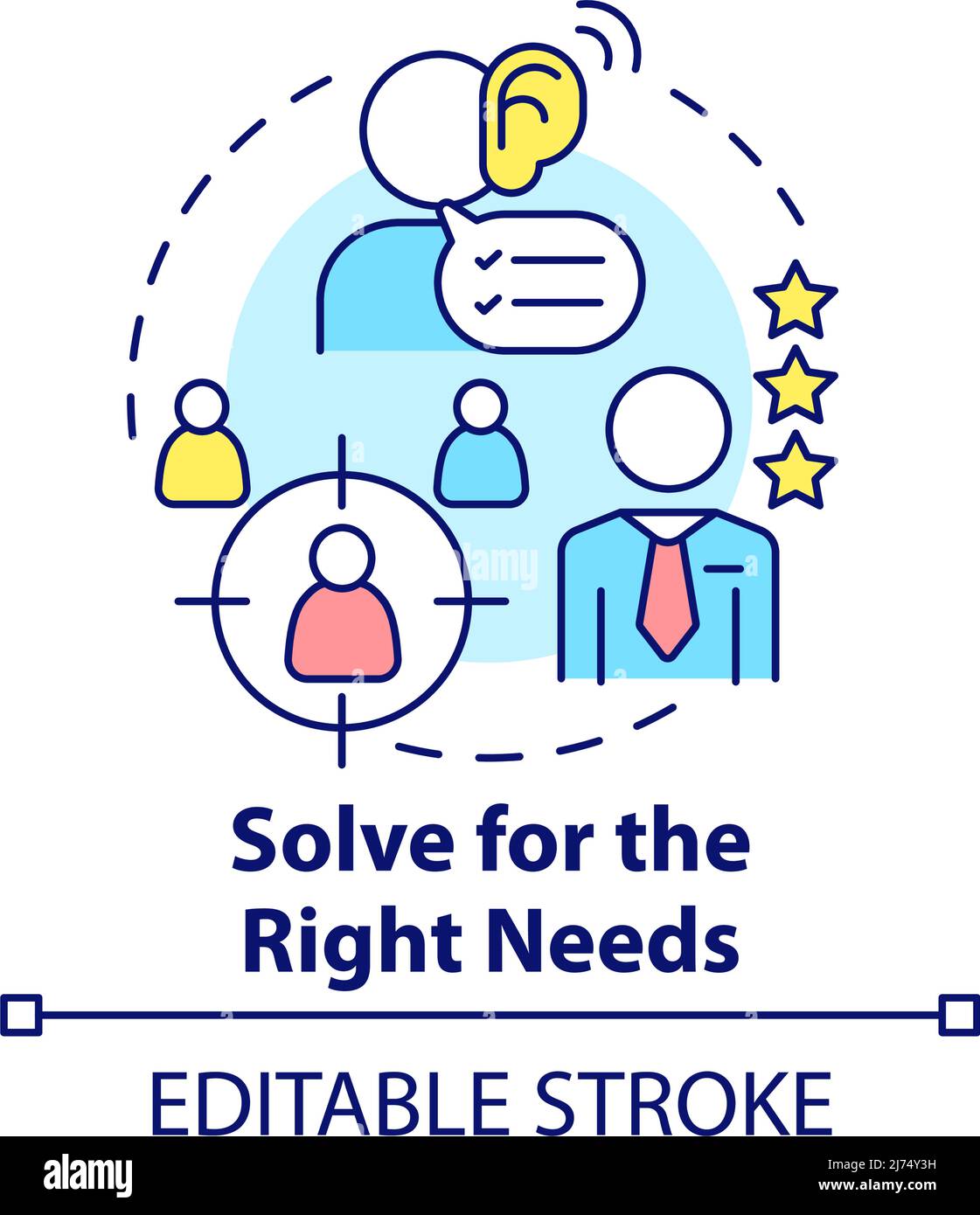 Solve for right needs concept icon Stock Vector Image & Art - Alamy Solve for right needs concept icon Stock Vector Image & Art - Alamy