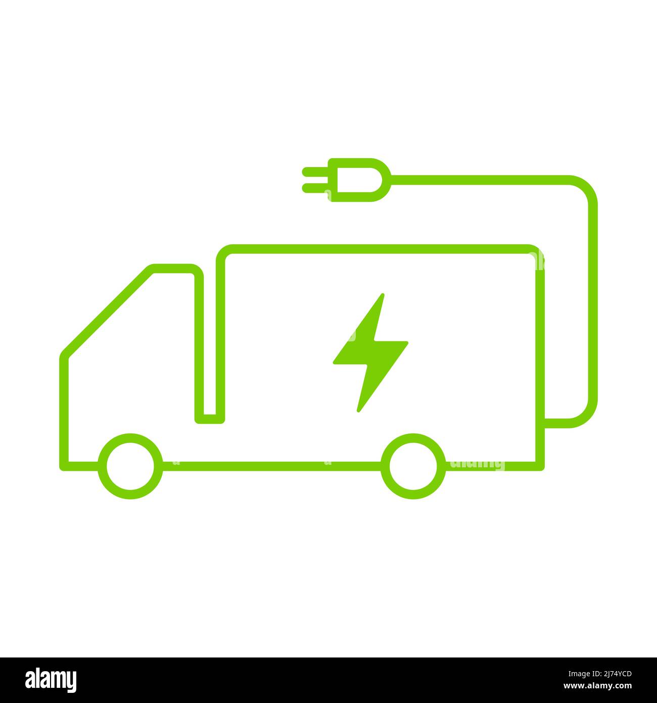 Electric delivery van on Cut Out Stock Images & Pictures - Alamy