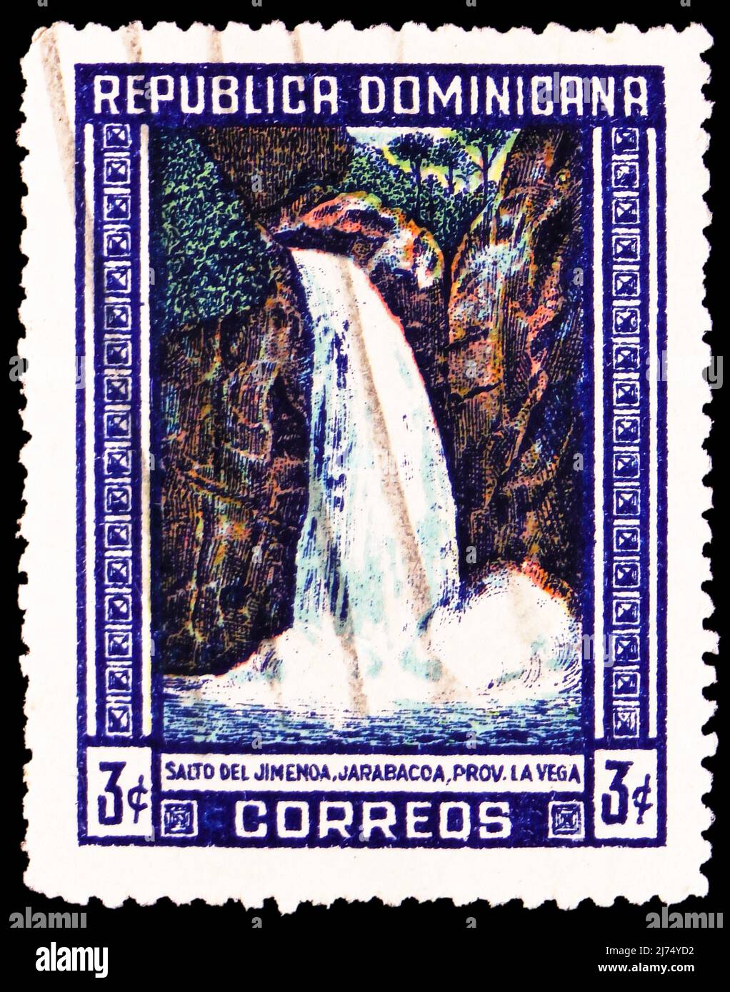 MOSCOW, RUSSIA - MARCH 27, 2022: Postage stamp printed in Dominicana ...