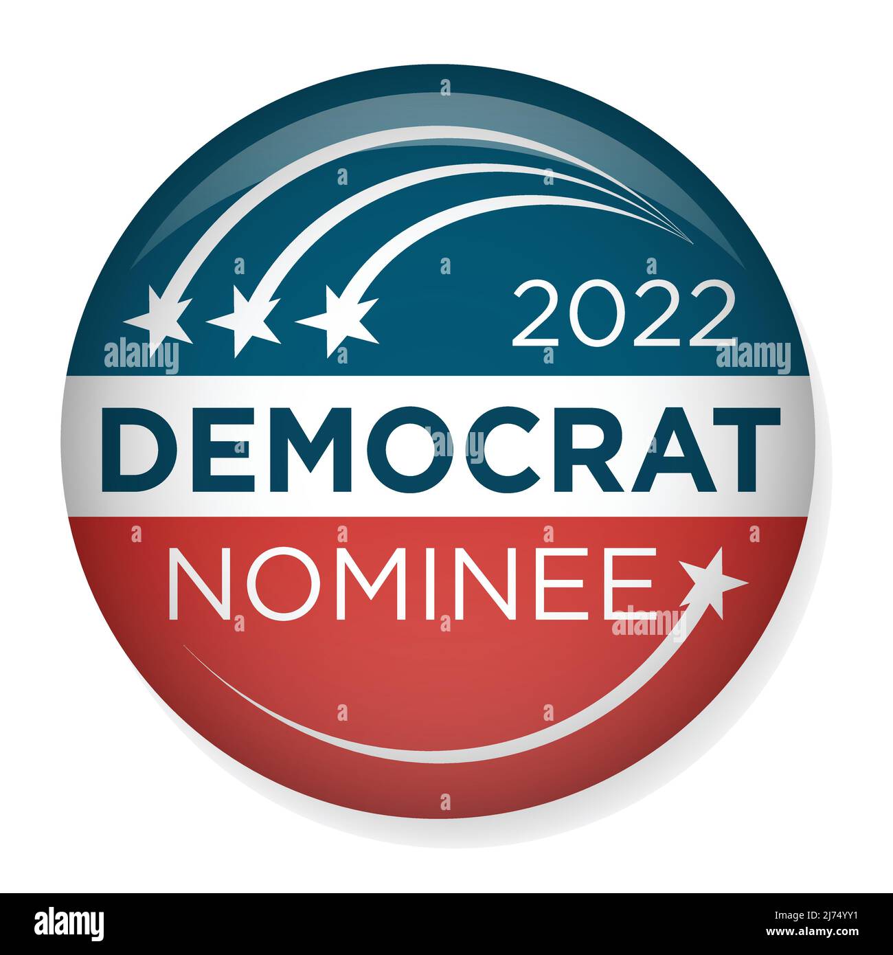 2022 Midterm Elections Design with Red White Blue Vote Icon Stock ...