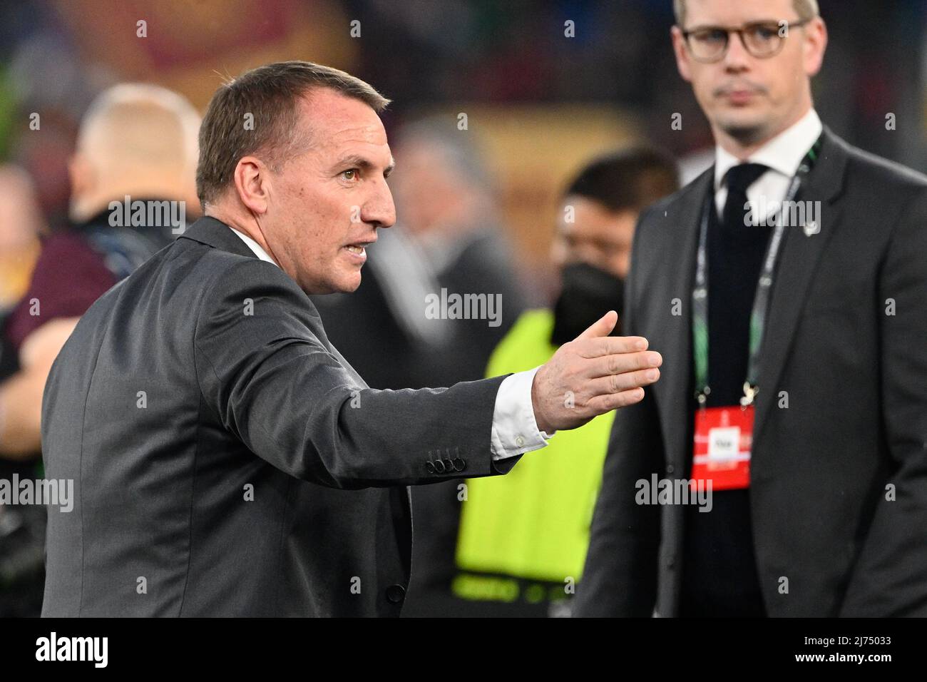 Brendan Rodgers coach (Leicester City) during the UEFA Europa ...