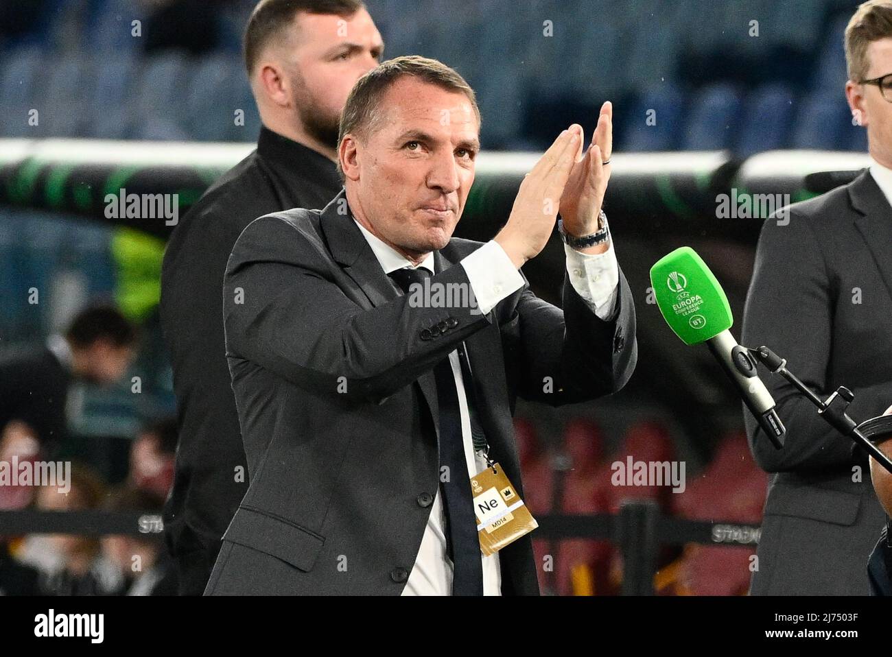 Brendan Rodgers coach (Leicester City) during the UEFA Europa ...