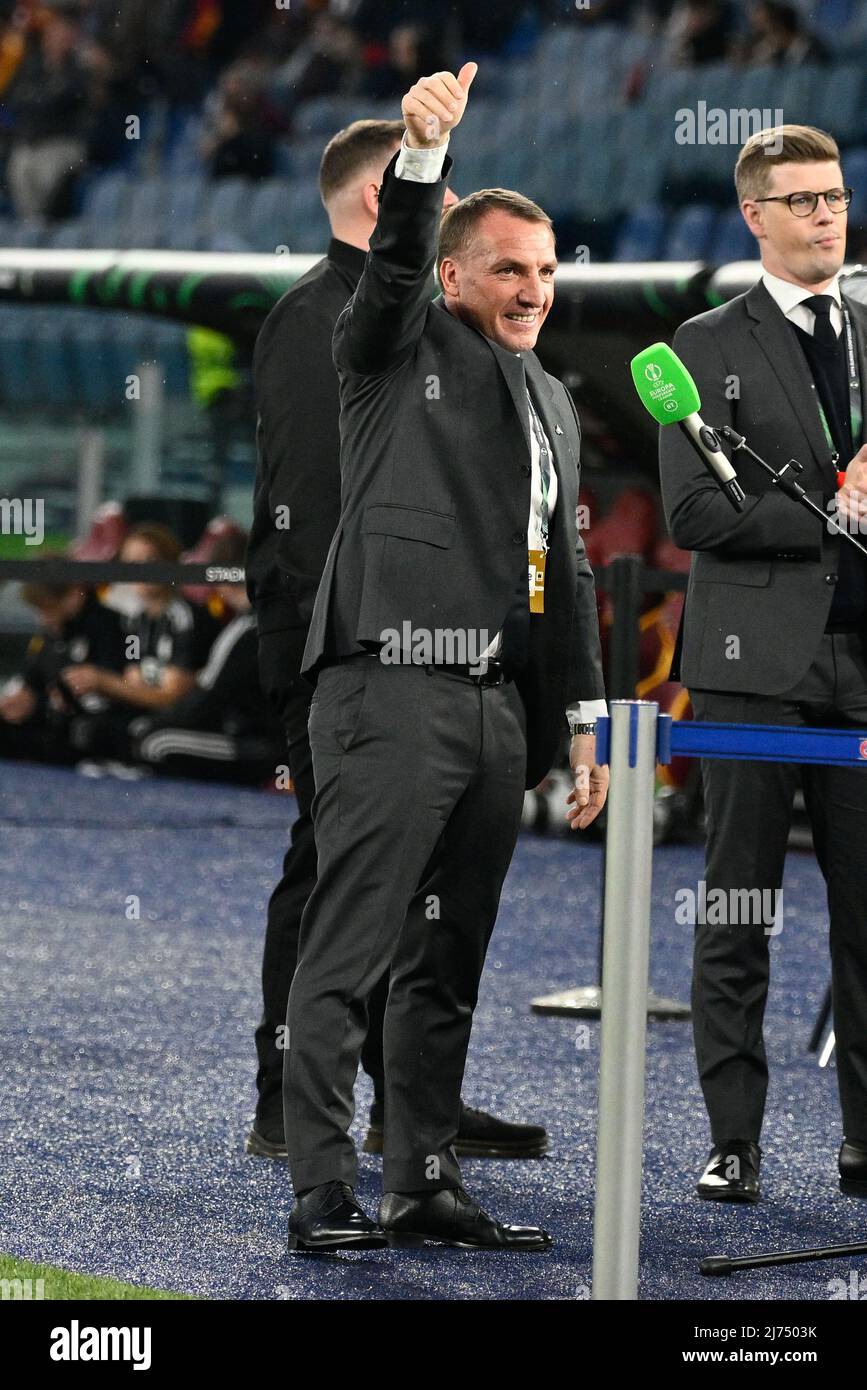 Brendan Rodgers coach (Leicester City) during the UEFA Europa ...