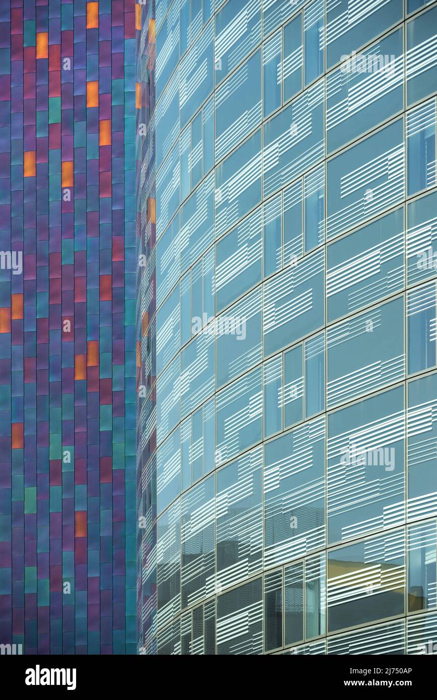 Colourful modern architecture. Hotel building in London Stock Photo - Alamy