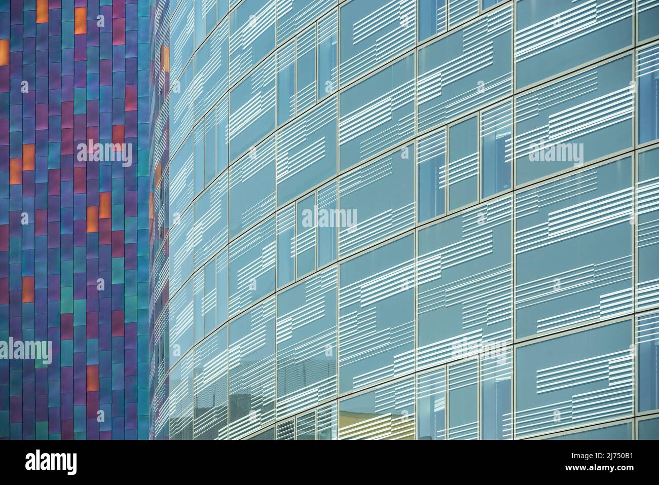 Colourful modern architecture. Hotel building in London Stock Photo - Alamy