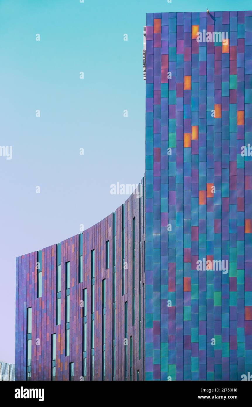 Colourful modern architecture. Hotel building in London Stock Photo - Alamy