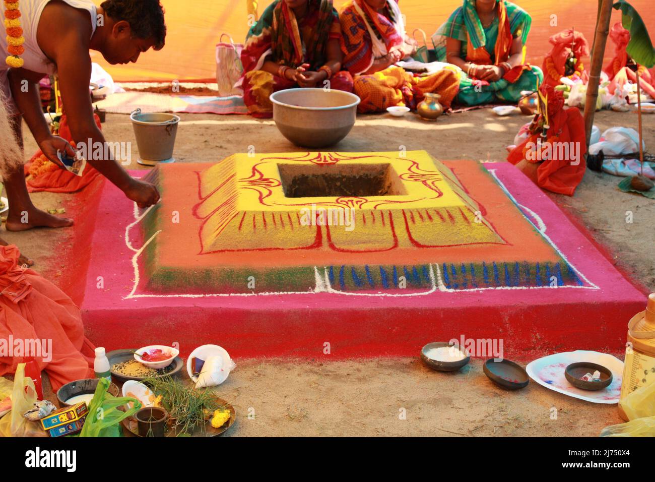 13 April 2022: Havan Yagya Fire Ceremony by Several people On the ...