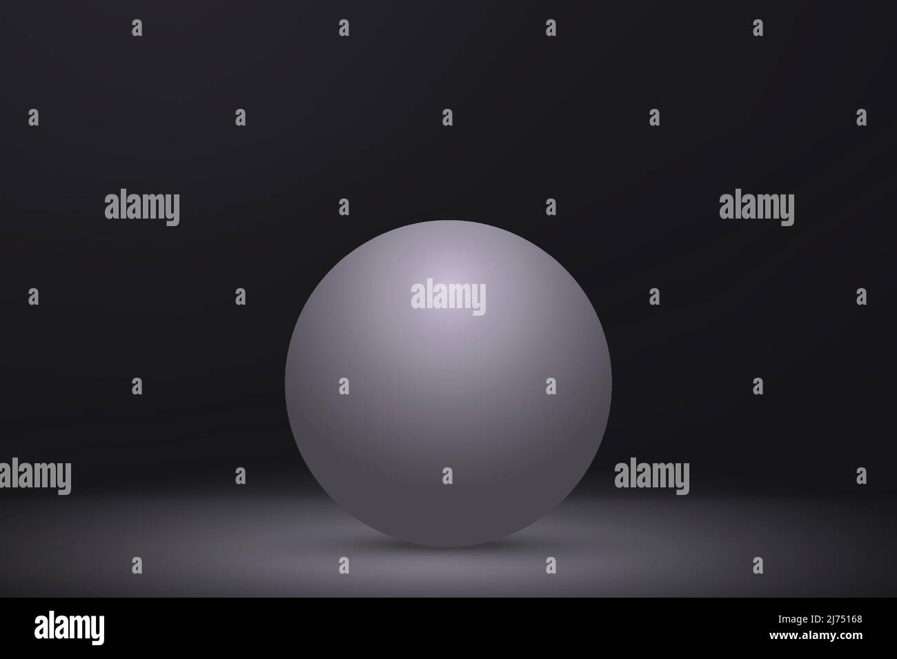 3d realistic sphere on black background. Product presentation mockup ...