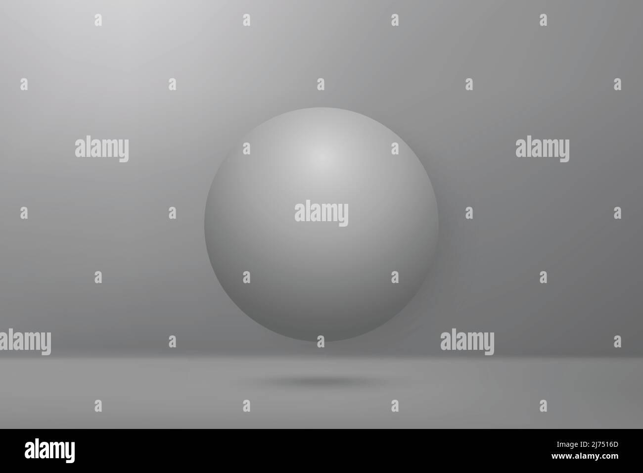 3d realistic sphere on white background. Product presentation mockup ...