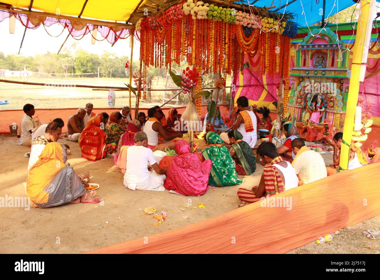 13 April 2022: Havan Yagya Fire Ceremony by Several people On the ...