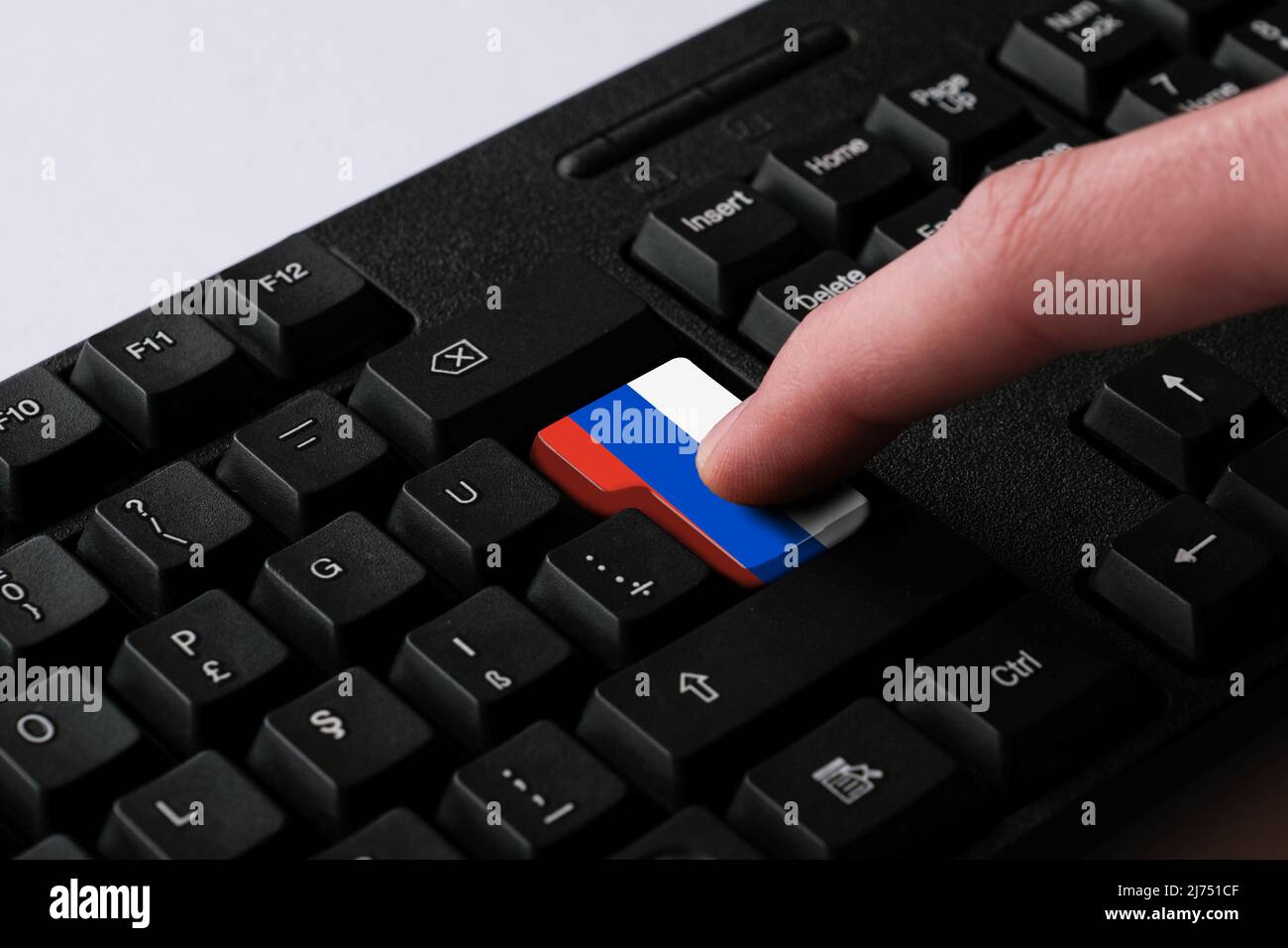 Laptop russian keyboard close typing hi-res stock photography and ...