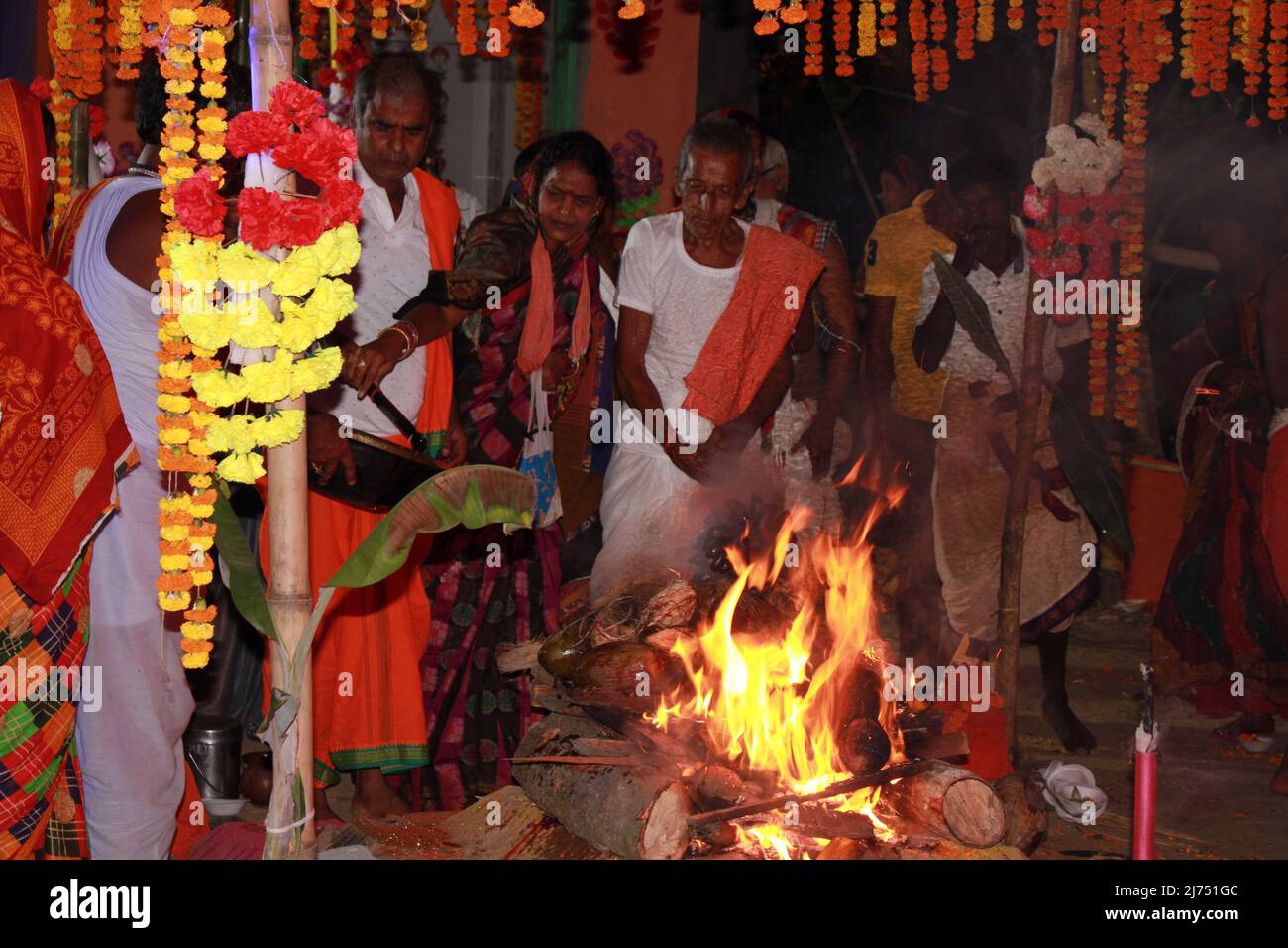 13 April 2022: Havan Yagya Fire Ceremony by Several people On the ...