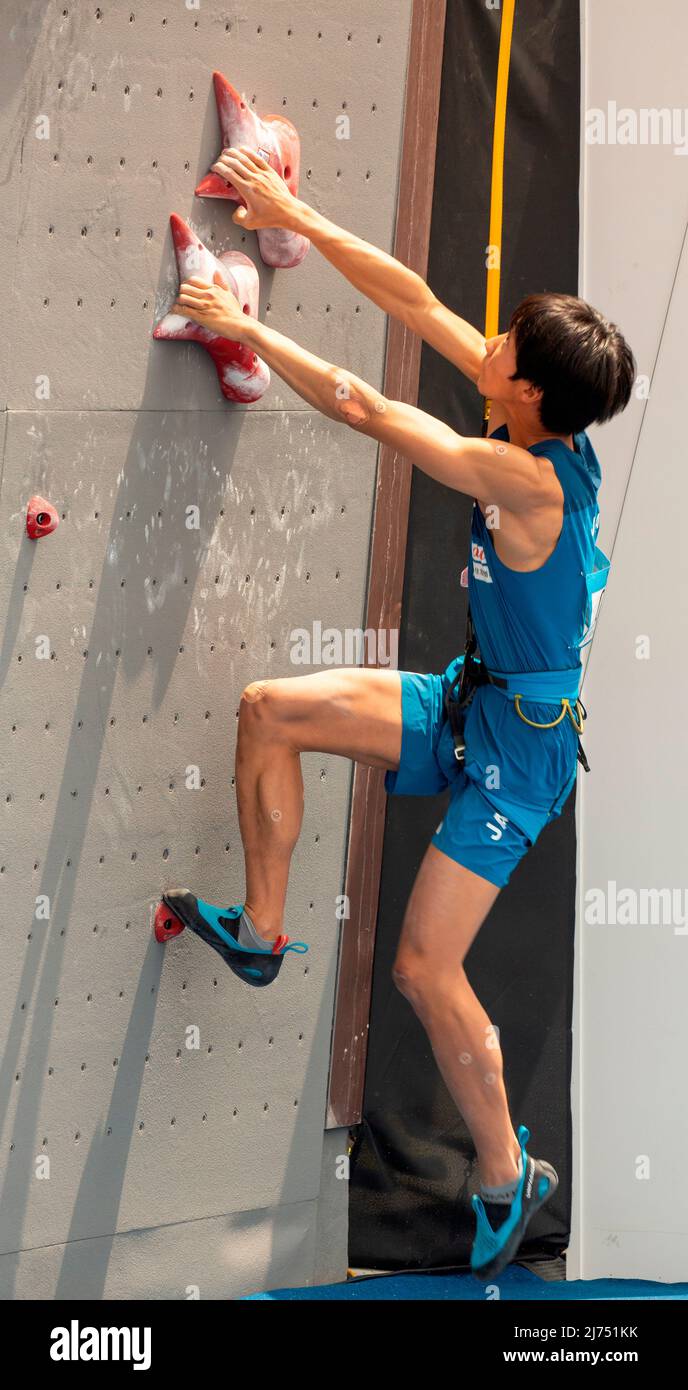 Shuto Fujino (JPN), May 6, 2022 - Sport Climbing : Men's Speed ...