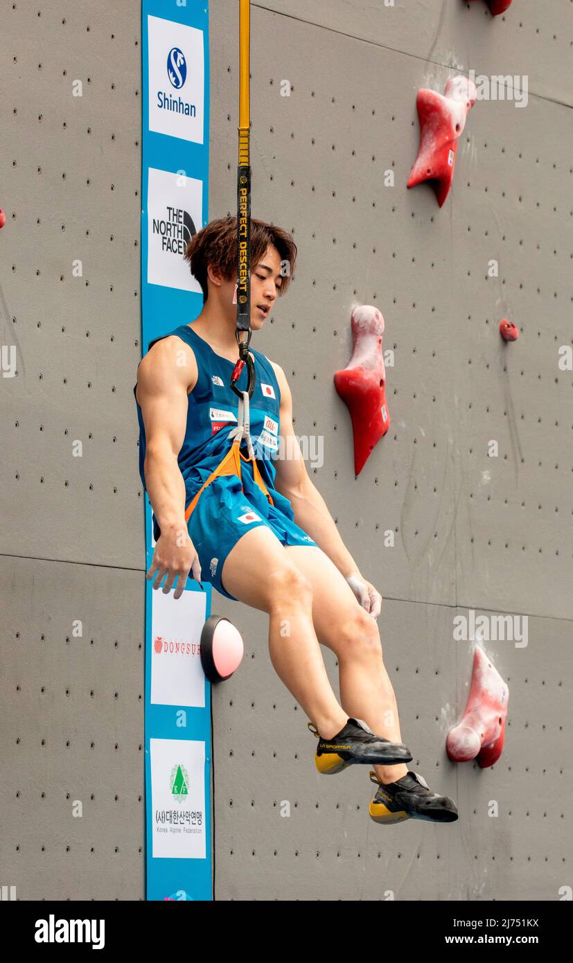 Ryo Omasa (JPN), May 6, 2022 - Sport Climbing : Men's Speed ...