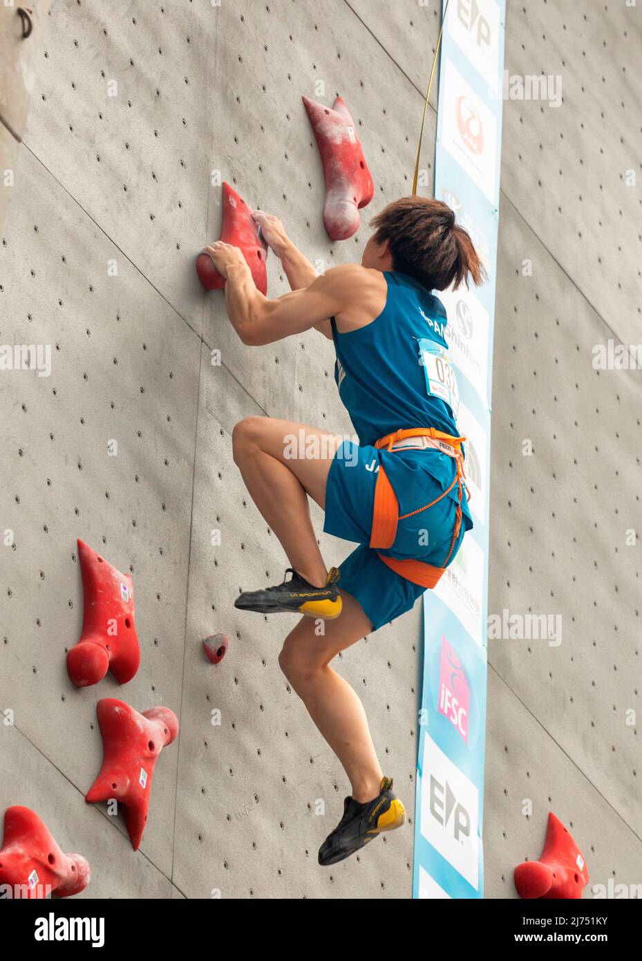 Ryo Omasa (JPN), May 6, 2022 - Sport Climbing : Men's Speed ...