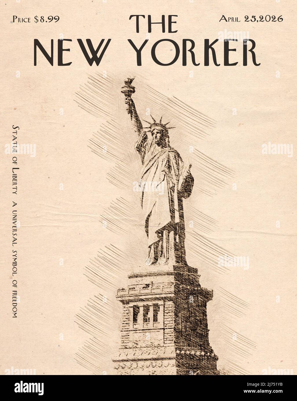 New Yorker April 25, 2026 - Statue of Liberty Stock Photo - Alamy