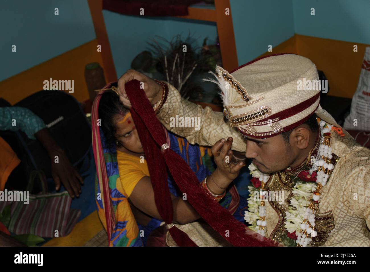 Indian Traditional Hindu Marriage Ceremony, Odisha ,India Stock Photo ...