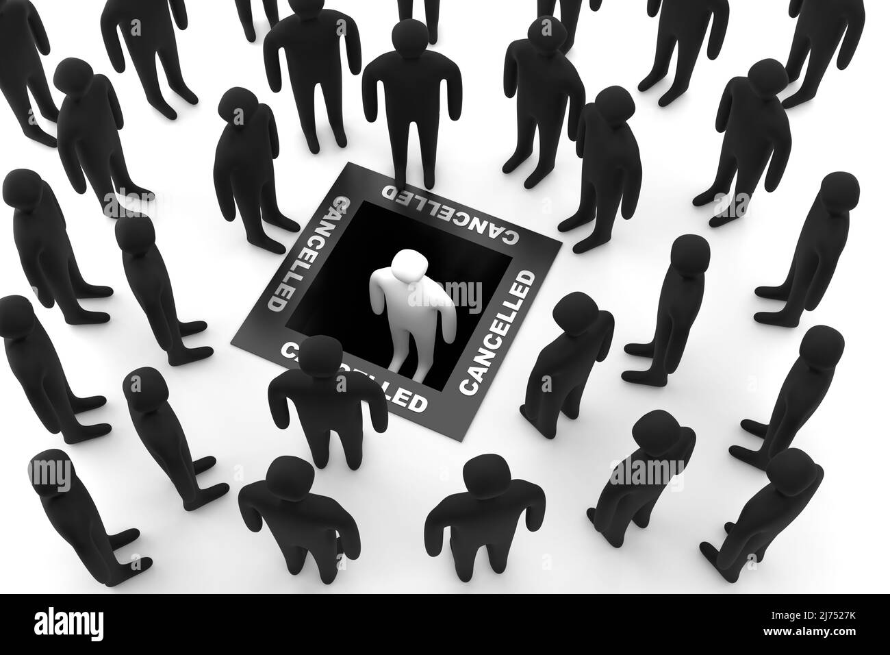 Cancel culture. Bullying, ignoring, boycott in society, prohibition of ...