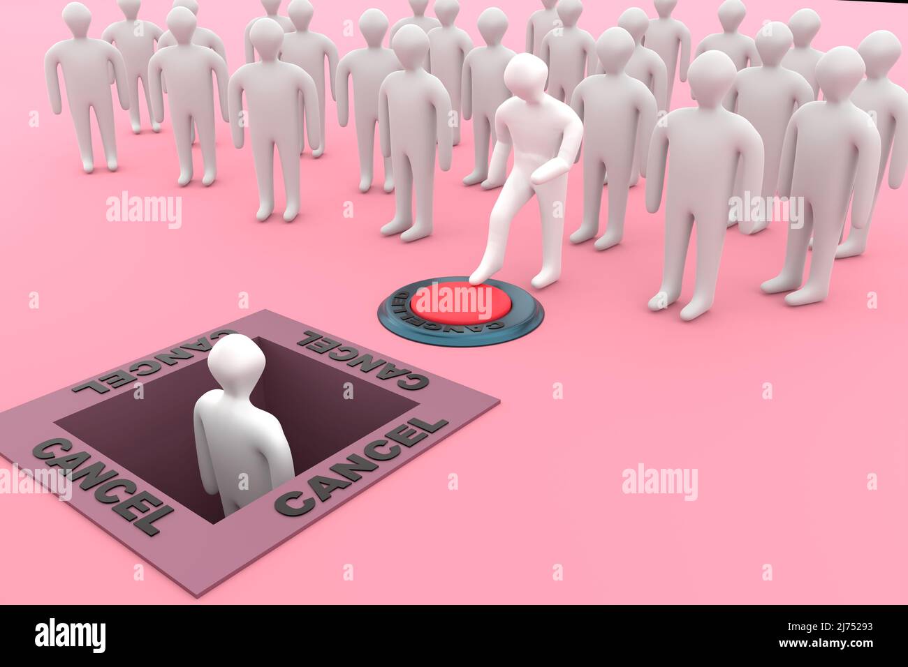 Cancel culture. Bullying, ignoring, boycott in society, prohibition of ...