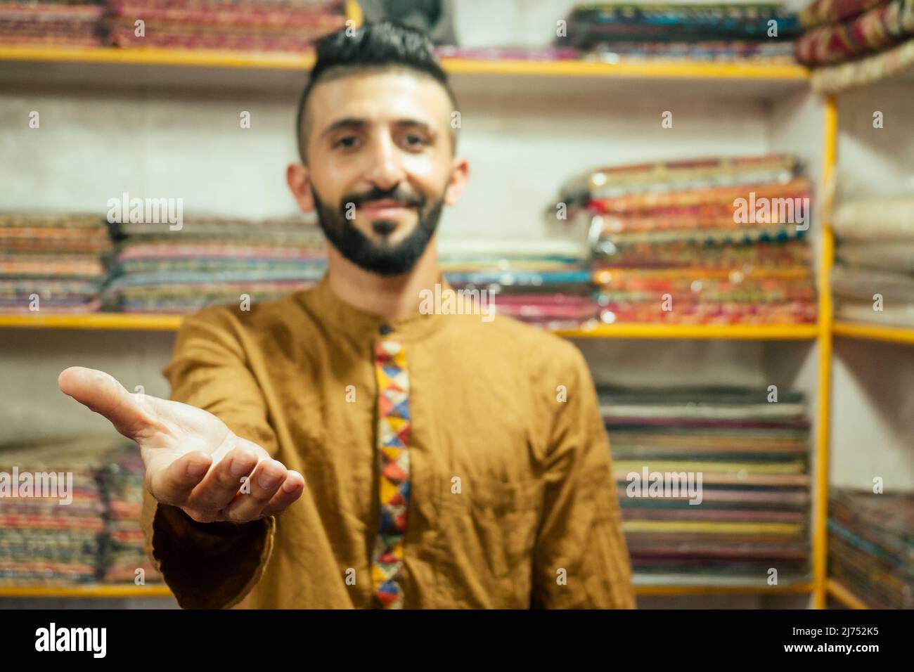 India store owner hi-res stock photography and images - Alamy