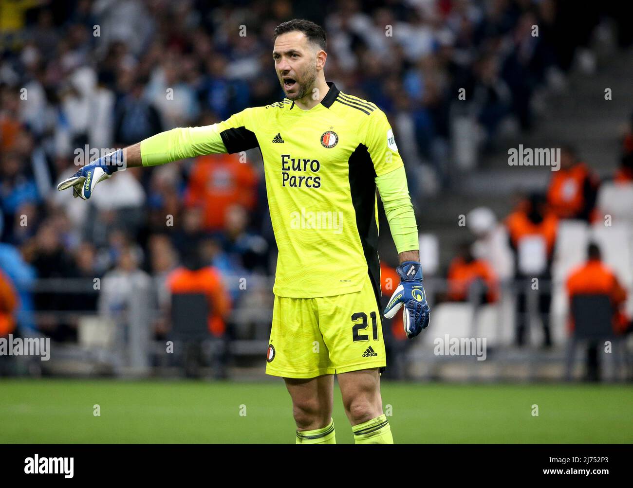 Goalkeeper of Feyenoord Ofir Marciano during the UEFA Europa Conference ...