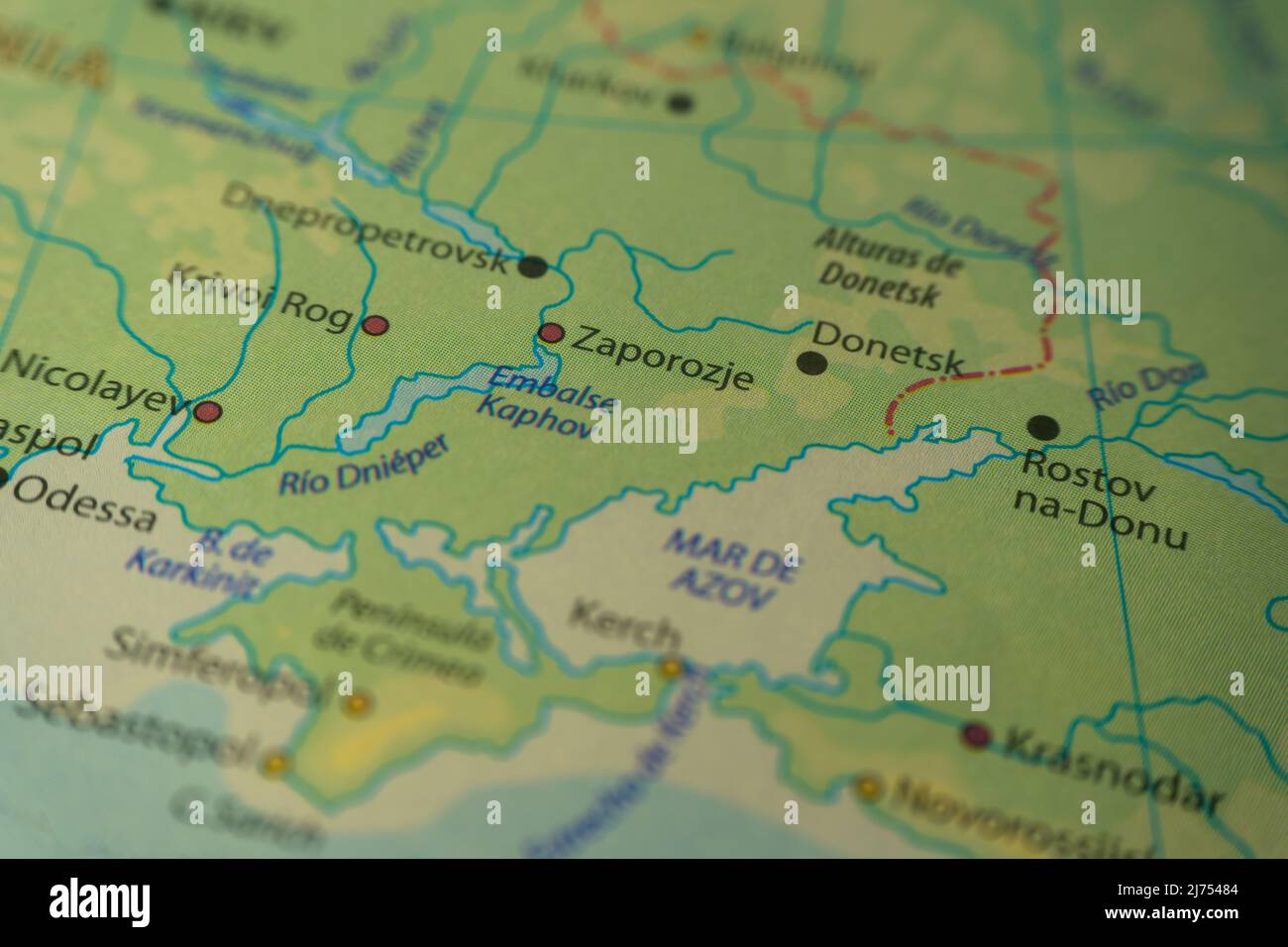 Sea of azov map hi-res stock photography and images - Alamy