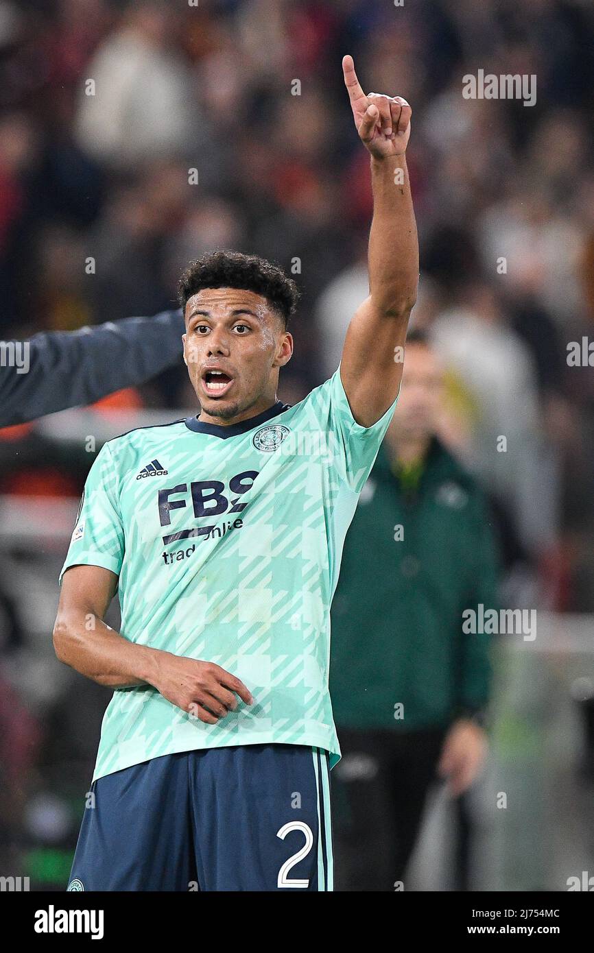 James Justin of Leicester City during football Match at Stadio Olimpico ...