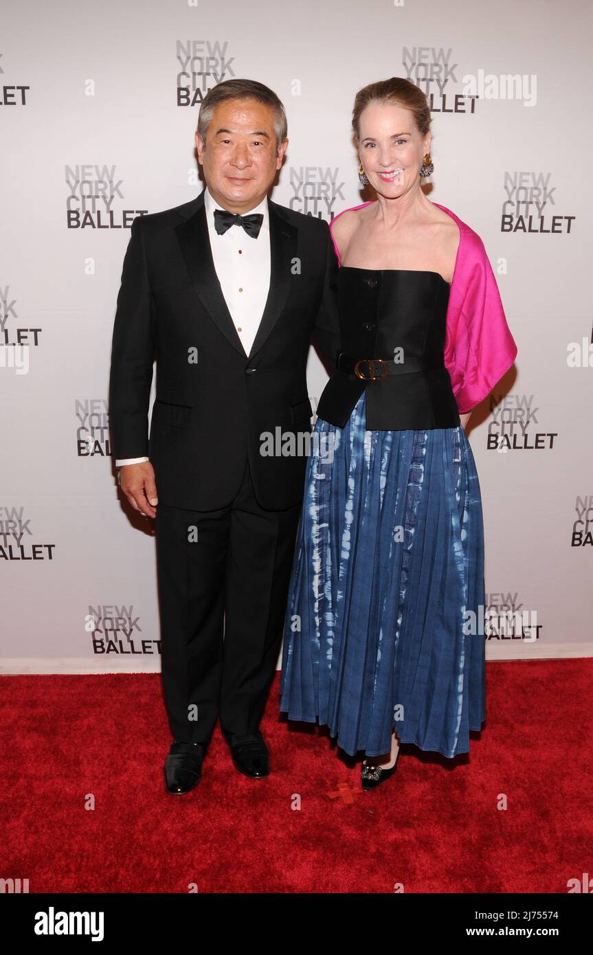 Maureen Footer and Thong Nguyen attend the New York City Ballet 2022 ...