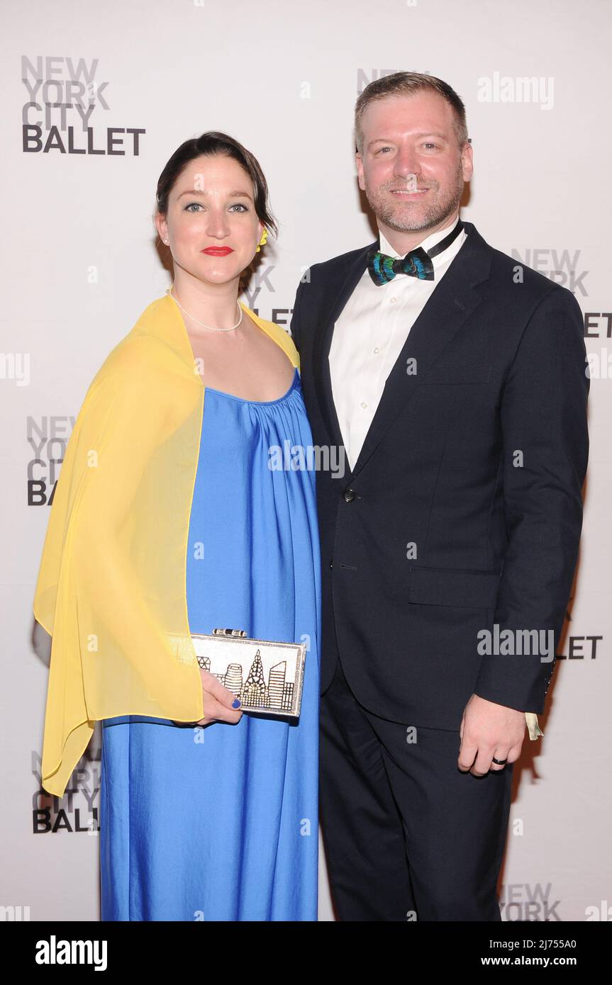 Ashley Bouder and Peter de Florio attend the New York City Ballet 2022 ...