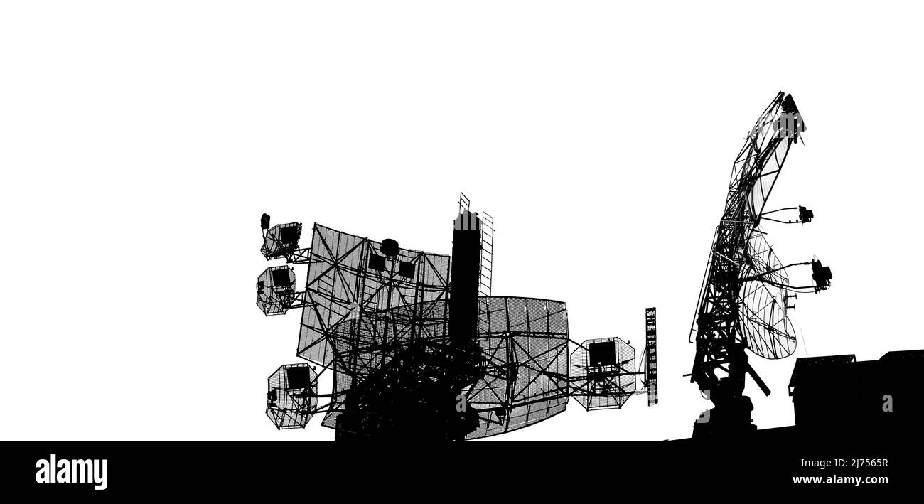 Contour air defense radars of military mobile anti aircraft systems ...