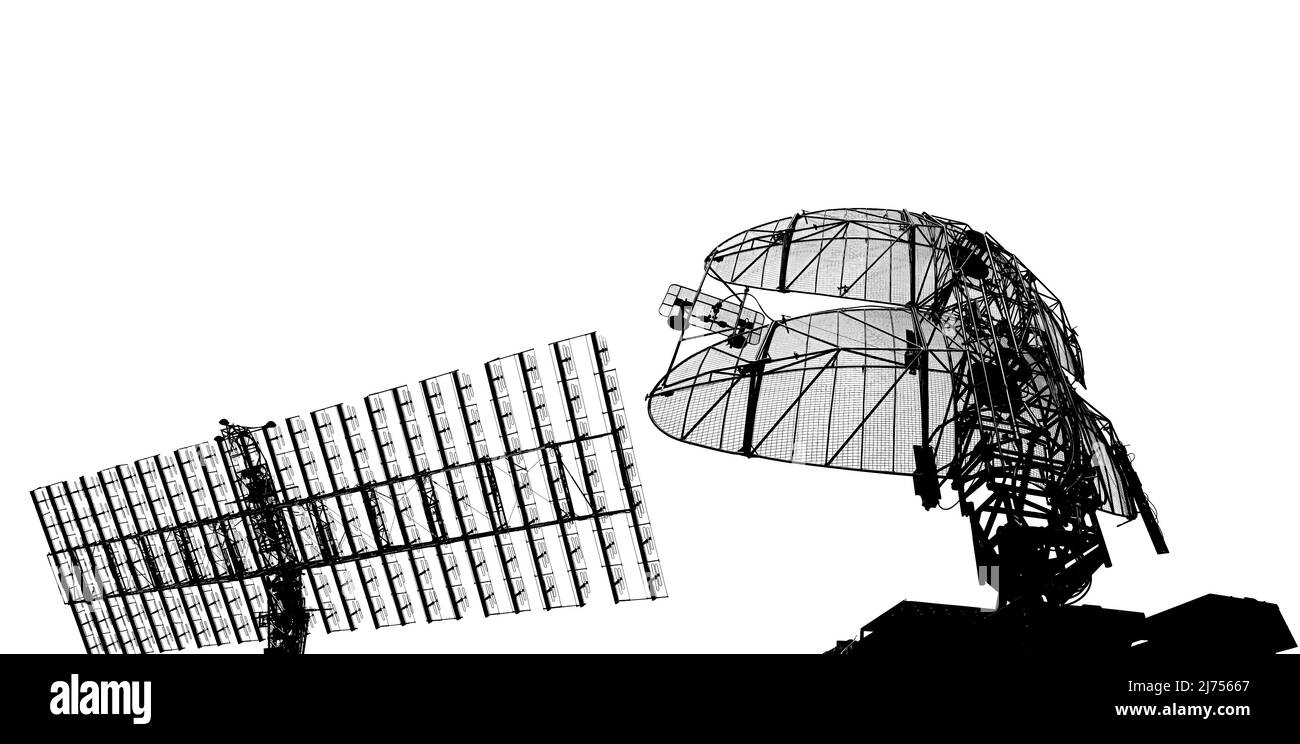 Contour air defense radars of military mobile anti aircraft systems ...