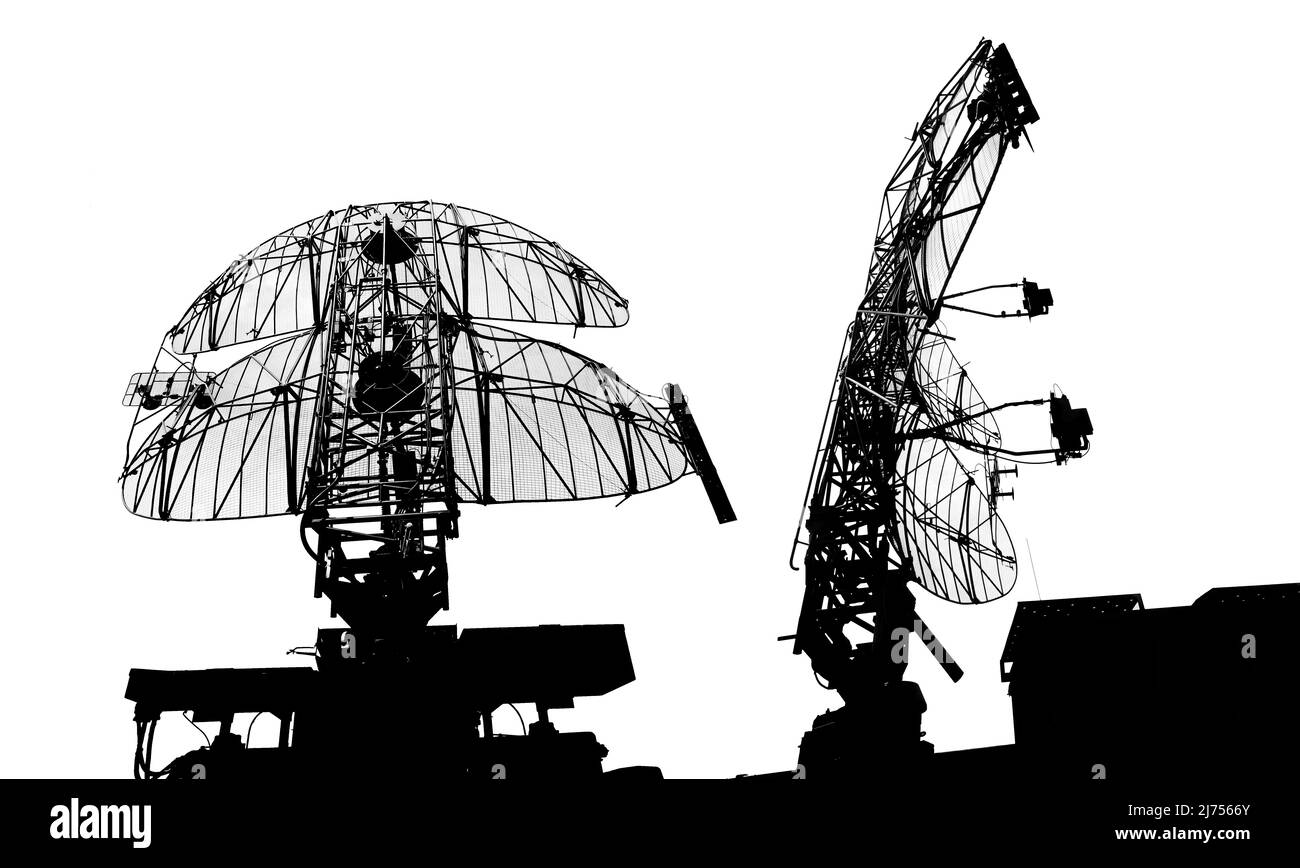 Contour air defense radars of military mobile anti aircraft systems ...