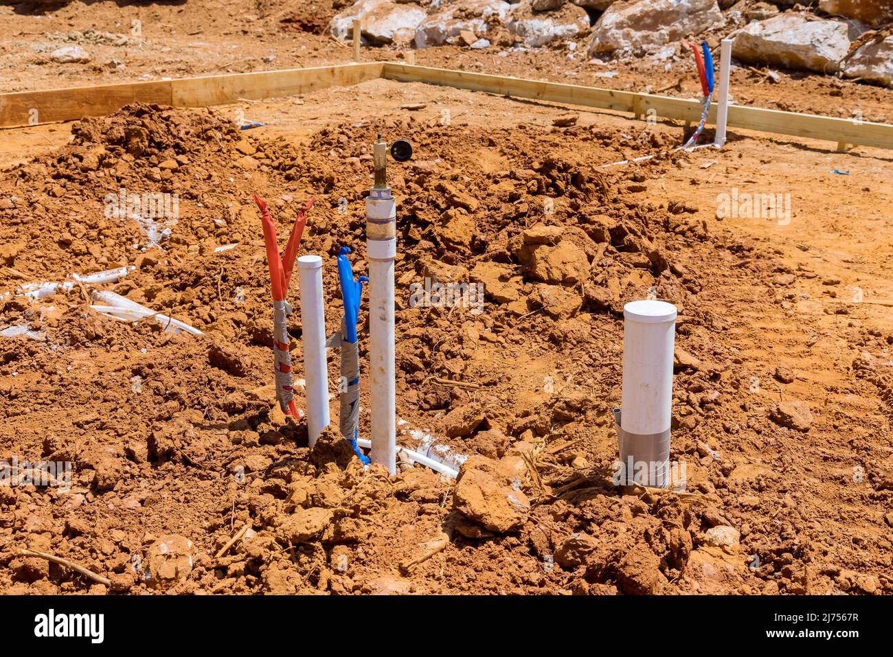 Pvc pipe plumbing system hi-res stock photography and images - Alamy