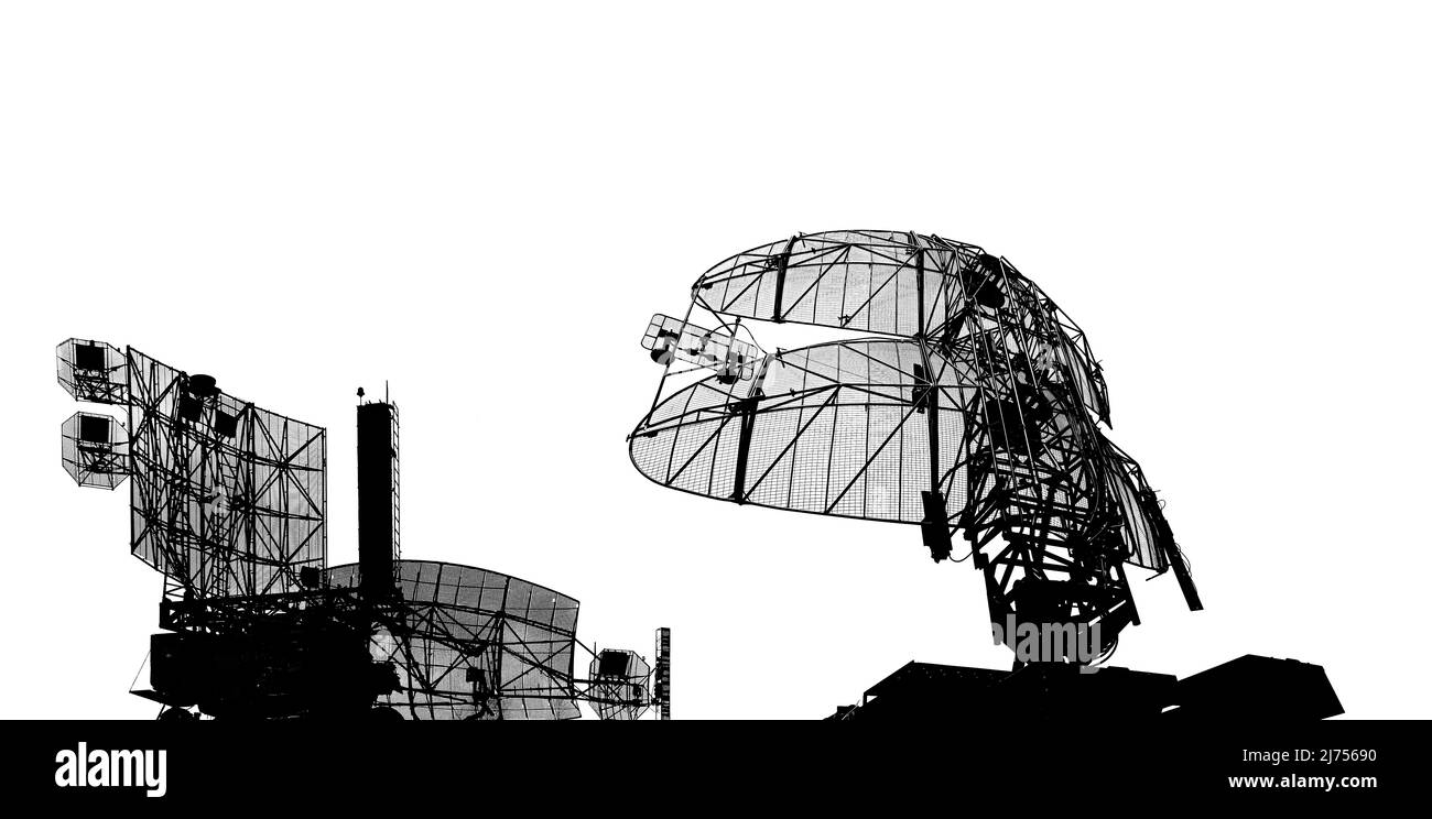 Contour air defense radars of military mobile anti aircraft systems ...