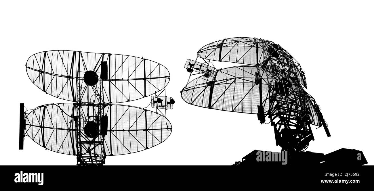 Contour air defense radars of military mobile anti aircraft systems ...