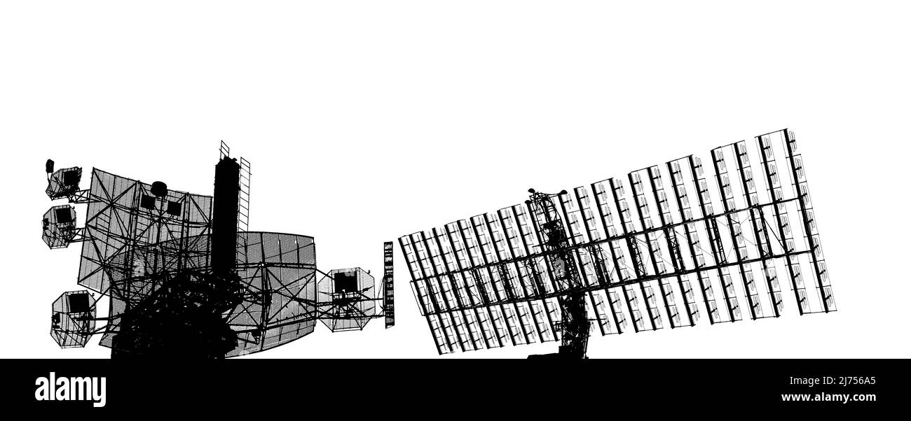 Contour air defense radars of military mobile anti aircraft systems ...
