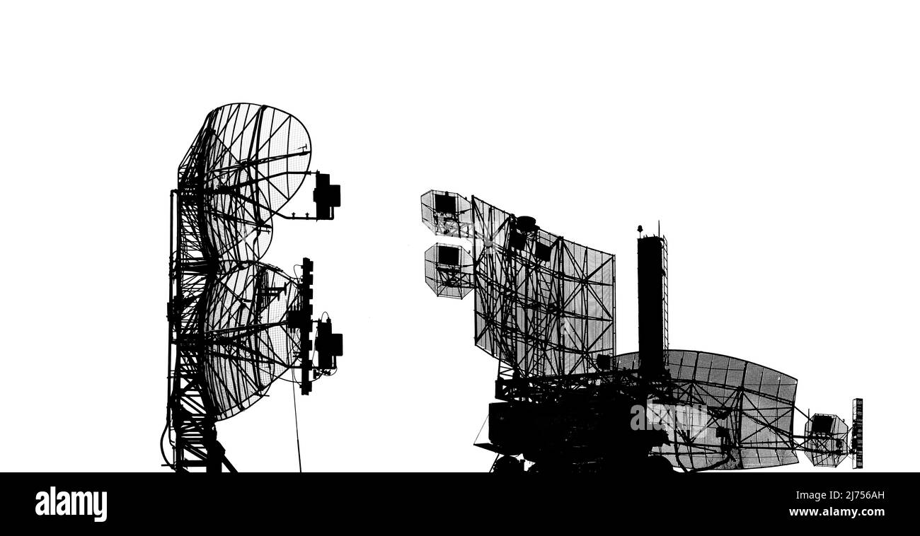 Contour air defense radars of military mobile anti aircraft systems ...