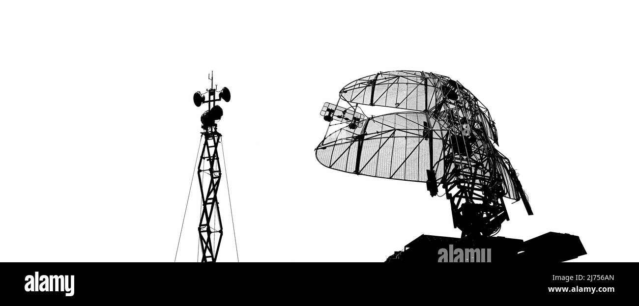 Contour air defense radars of military mobile anti aircraft systems ...