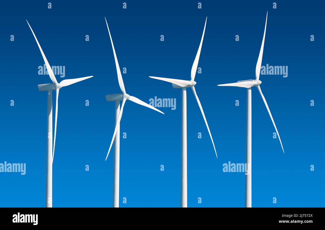 Three bladed horizontal axis wind turbines hi-res stock photography and ...